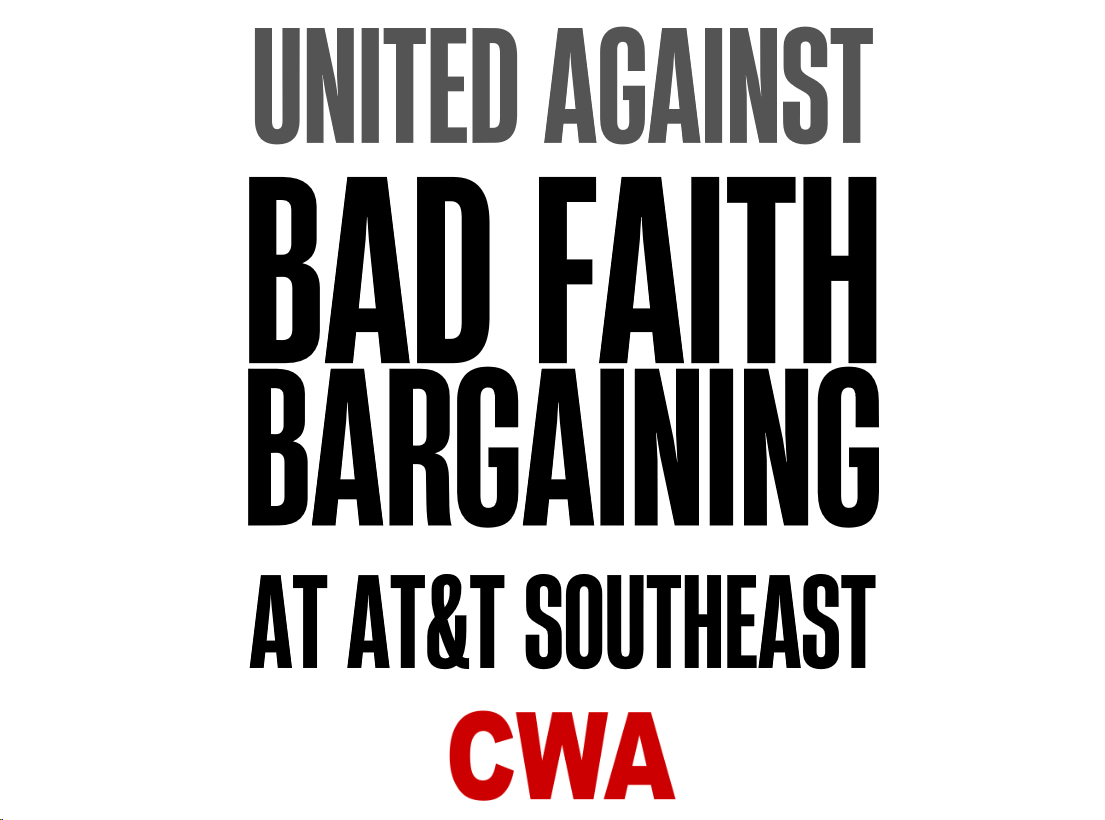 Action to Support Striking CWA Members at AT&T Southeast